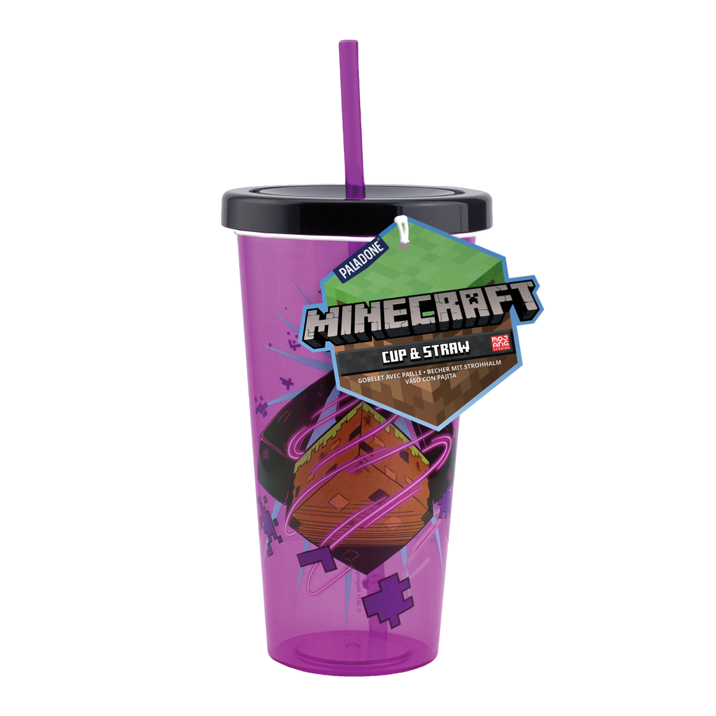 Minecraft Cup with Straw